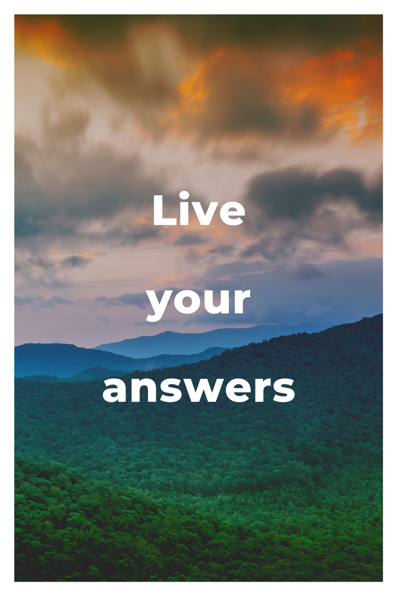 Your Answers Are Yours To Be Lived | Rick Jantz, Writer